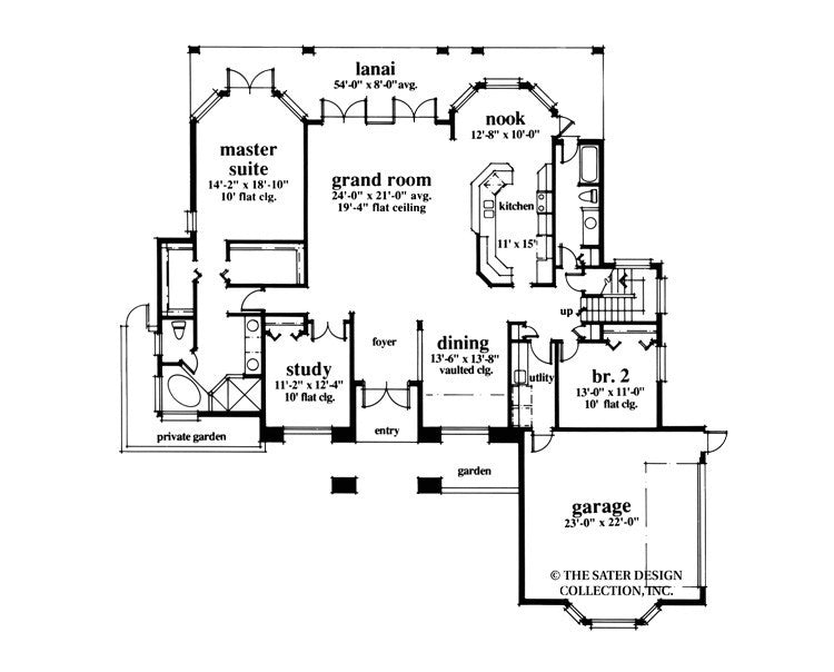 House Plan Torrey Pines Way | Sater Design Collection
