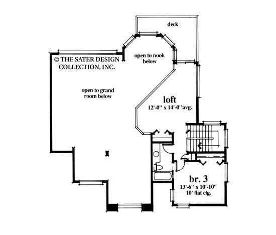 House Plan Torrey Pines Way | Sater Design Collection