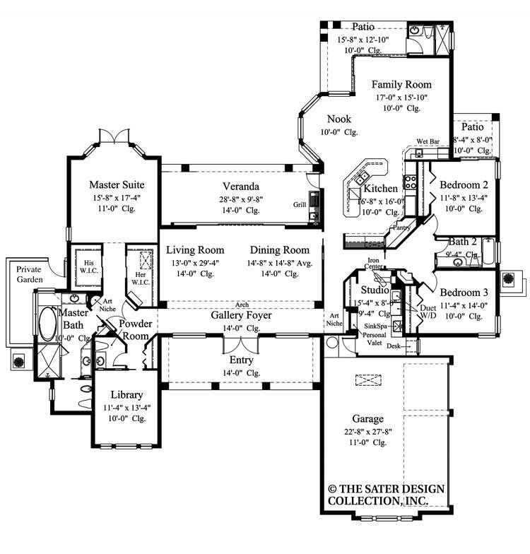House Plan Queenstown Harbor | Sater Design Collection