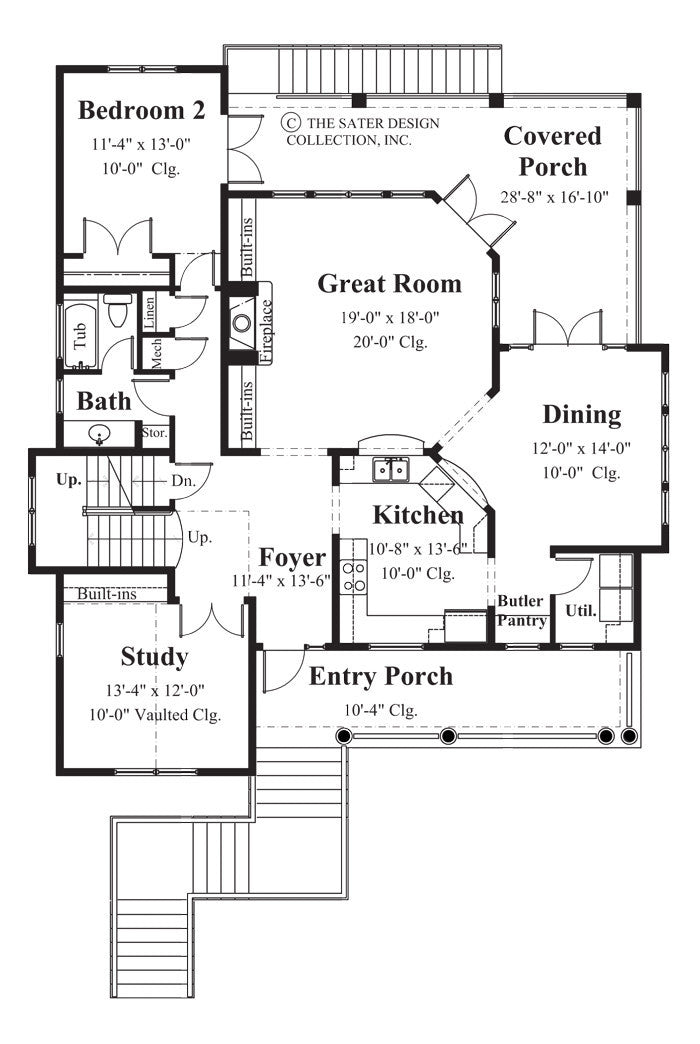 Home Plan Carmel Bay | Sater Design Collection
