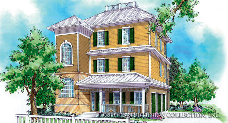 New Charleston Style Home Plan Design Charleston House Plan | Archival