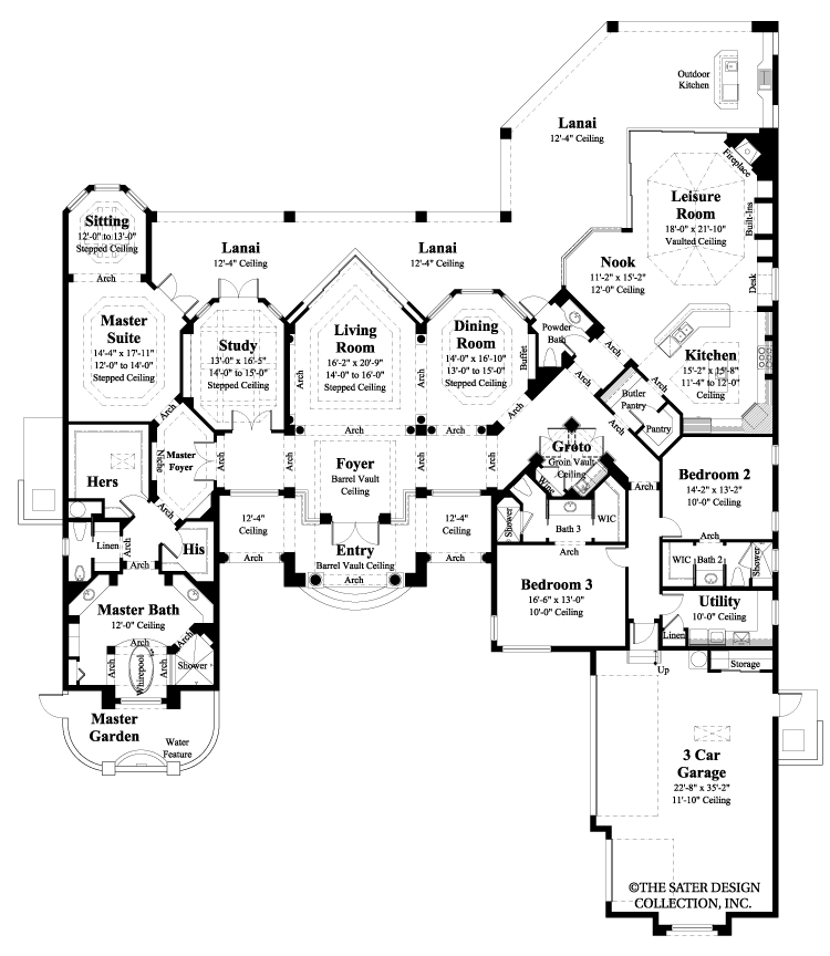 House Plan Monticello | Sater Design Collection