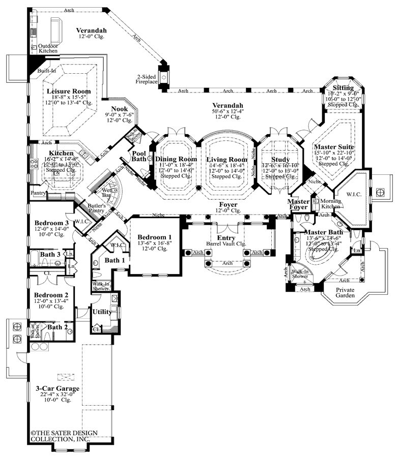 Home Plan Dimora | Sater Design Collection