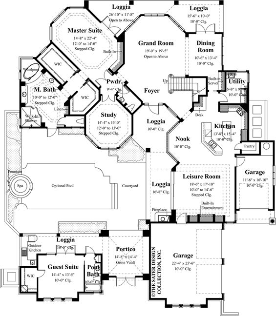 Home Plan Huxford | Sater Design Collection