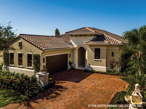 Anvard Luxury Narrow Lot Villa | Sater Design Collection House Plans